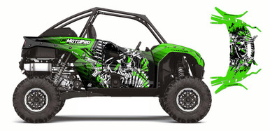 Kawasaki KRX1000 Side by Side Graphics Kit - SKULLSHOCK Series - Free ...
