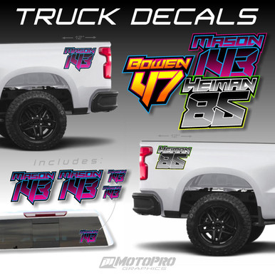 Custom Truck/Trailer Decal Style 1 - MotoPro Graphics