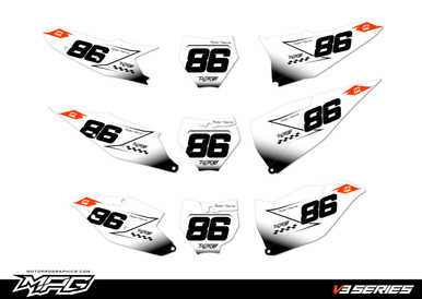KTM SX-F & SX Number Plates V3 | Motopro Graphics