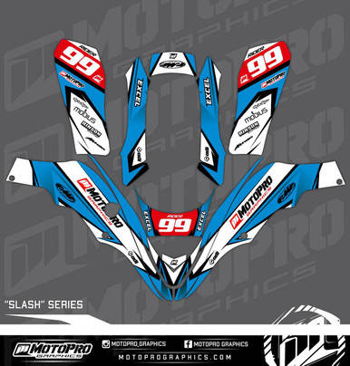 Custom APEX Pro MXR 70 85 90 Quad ATV Full Graphics Set - SLASH - FREE ...