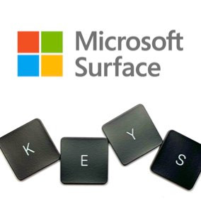 Microsoft 1780 Modern Laptop Keyboard Keycaps Replacement