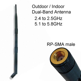Dual Band WiFi Antennas: 2.4GHz 5GHz