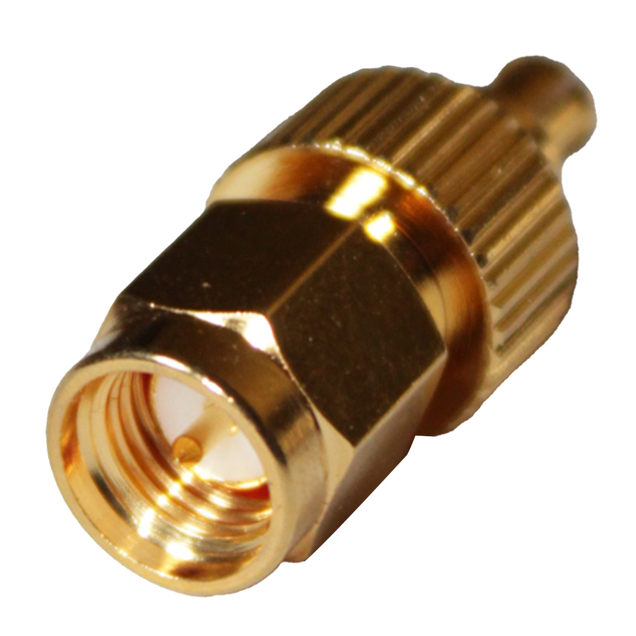MCX-male to SMA-male Adapter