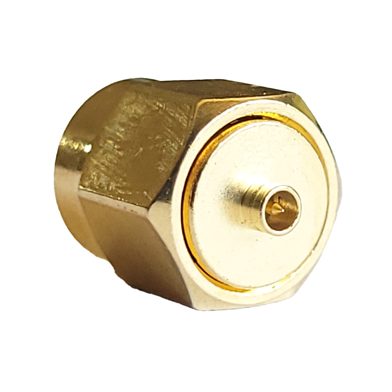 U.FL-male to RP-SMA-male Adapter: U.FL connector snaps for permanent fit