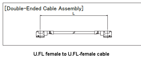 U.FL Cable: Female To Female: 2-inch 3" 4" 5" 6, 8" 10" 1-FT,14" 16" 18 ...