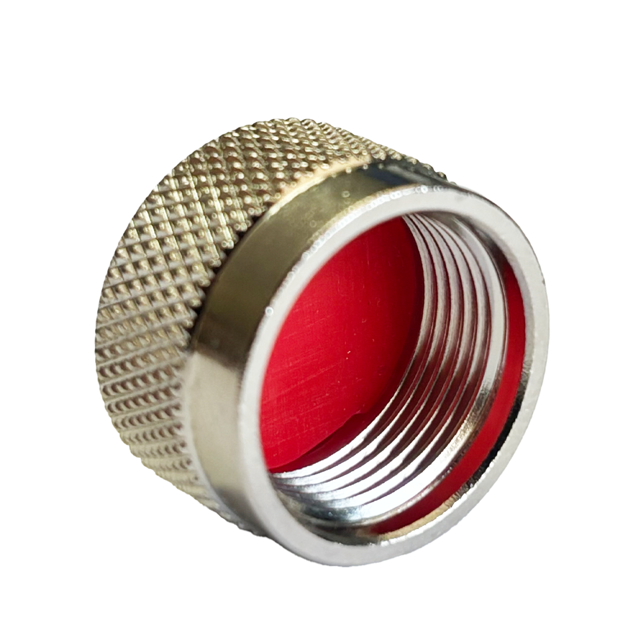 DustCap Cover for N-female w/ Chain. Nickel Weatherproof