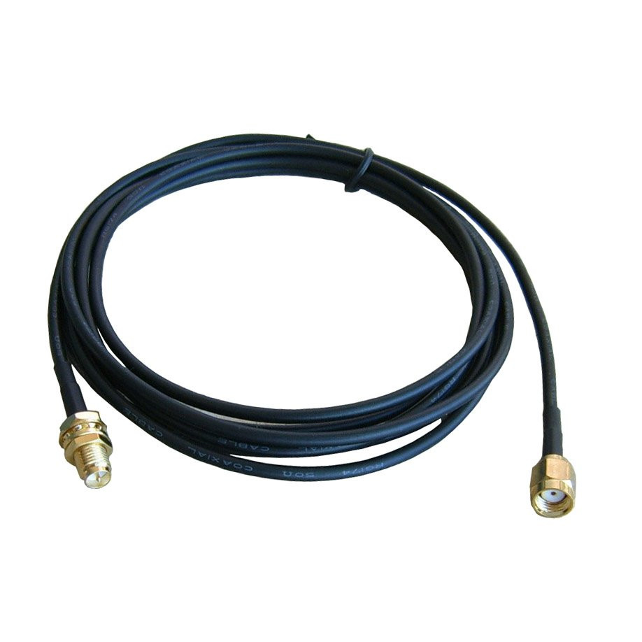 RP-SMA Extension Cable: 4FT, 5FT Male to Female Extender Outdoor Indoor
