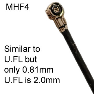 MHF4 to U.FL Cable: 2-inch 4-in 6-in 8" 10" 1FT 14-in 16-in 32-in Adapter