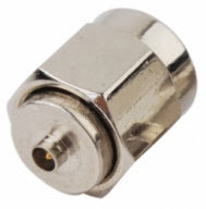 U.FL-male to RP-SMA-male Adapter: U.FL connector snaps for permanent fit