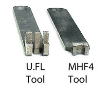 Insertion Tools for U.FL & MHF4: Push/Pull Connector to/from Jack