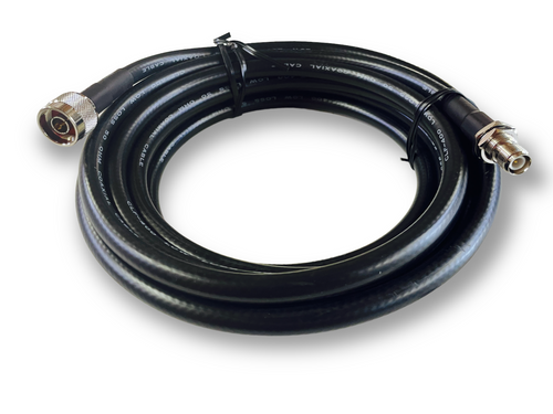 N-male to RP-TNC Female 15 ft Cable Assembly