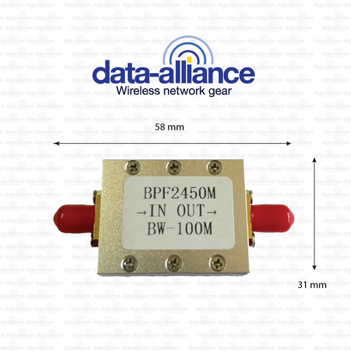 2.4GHz BandPass Filters 2400-2450 MHz WiFi BlueTooth ZigBee