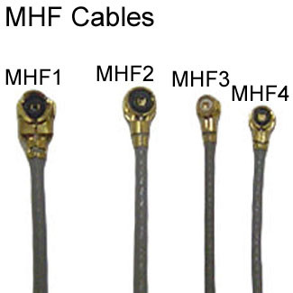 MHF Cables with MHF1, MHF3, MHF4 Connectors