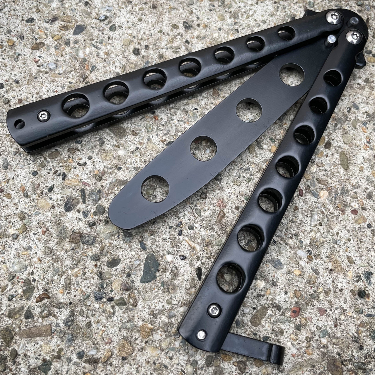 Butterfly Balisong Trainer Knife Training Dull Tool Stainless Metal ...