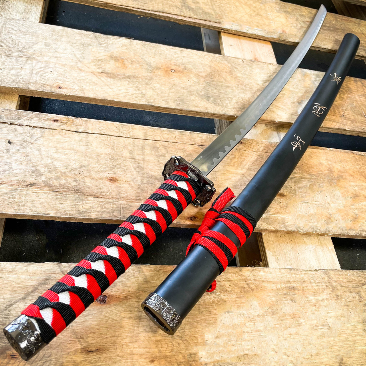 40" Black Dragon SAMURAI NINJA Bushido KATANA Japanese Sword Blade ...