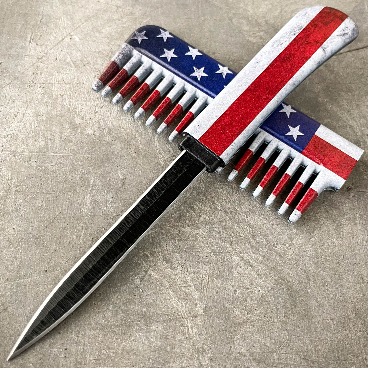 Dapper Defender Self Defense Brush Comb Knife - MEGAKNIFE