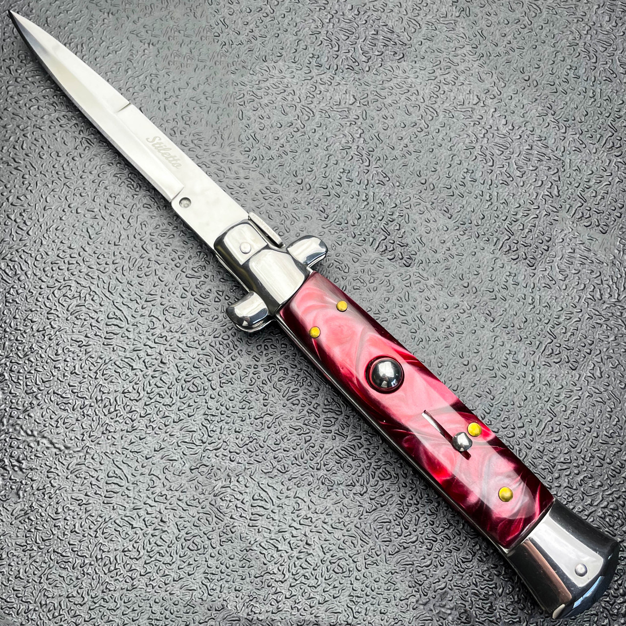 Italian Stiletto Pocket Knife - MEGAKNIFE