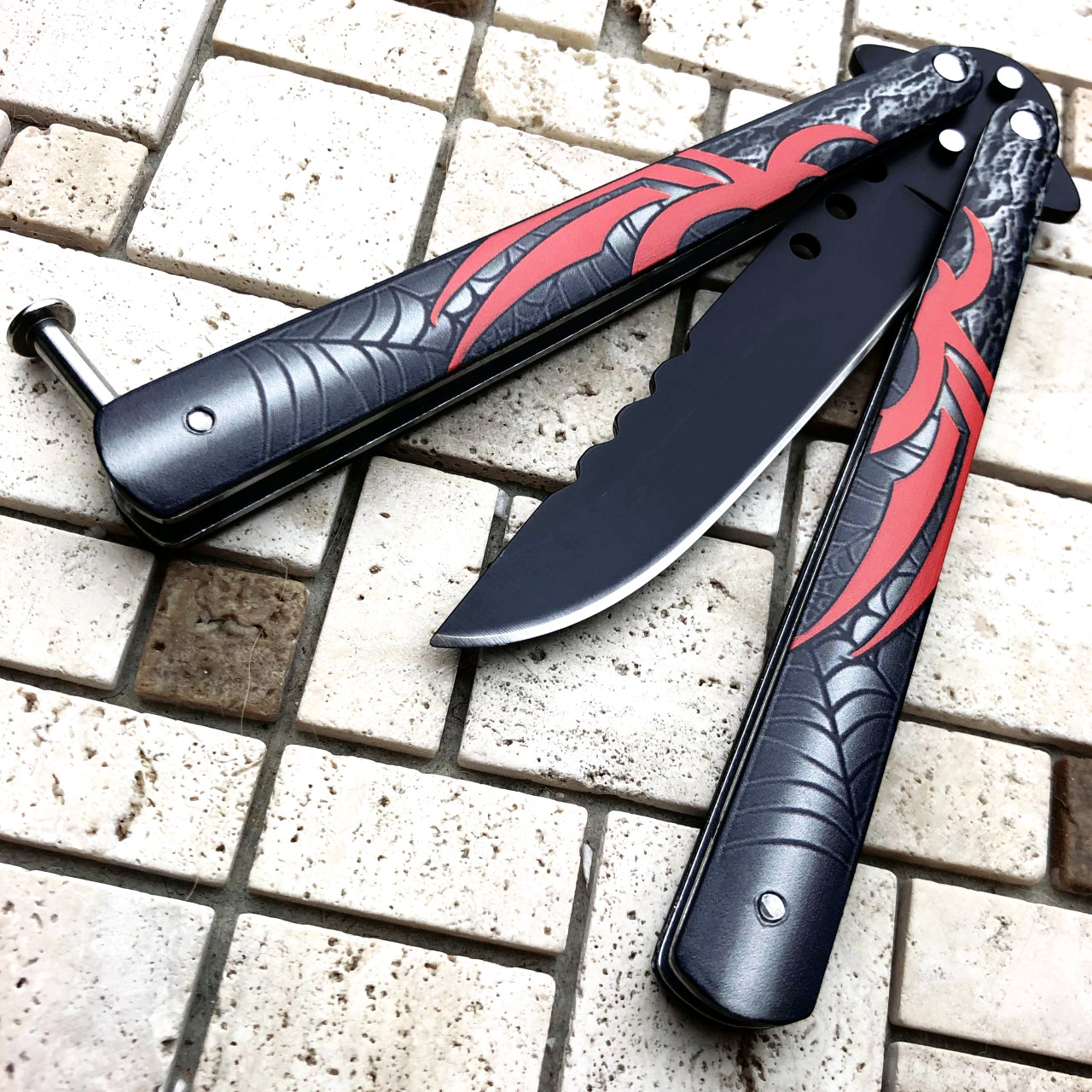 Spider Balisong Butterfly Knife - MEGAKNIFE