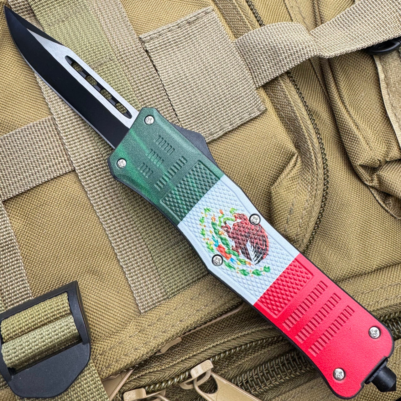 9" Mexico Flag OTF - MEGAKNIFE