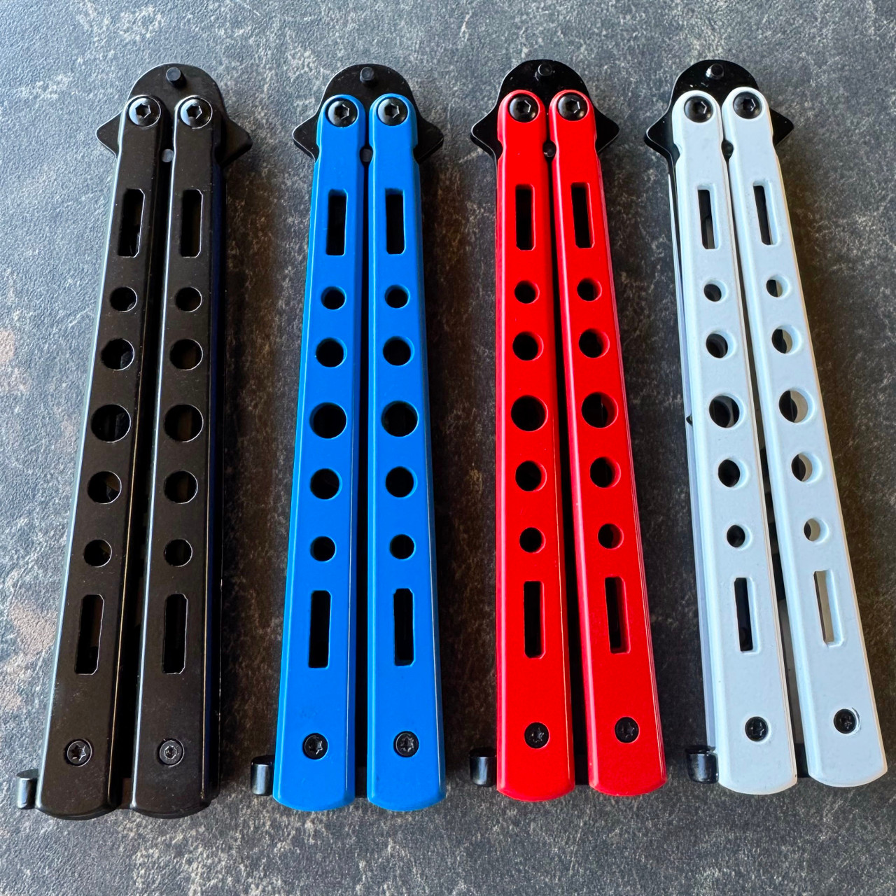 SHARK BOTTLE OPENER TRAINER BUTTERFLY KNIFE - MEGAKNIFE