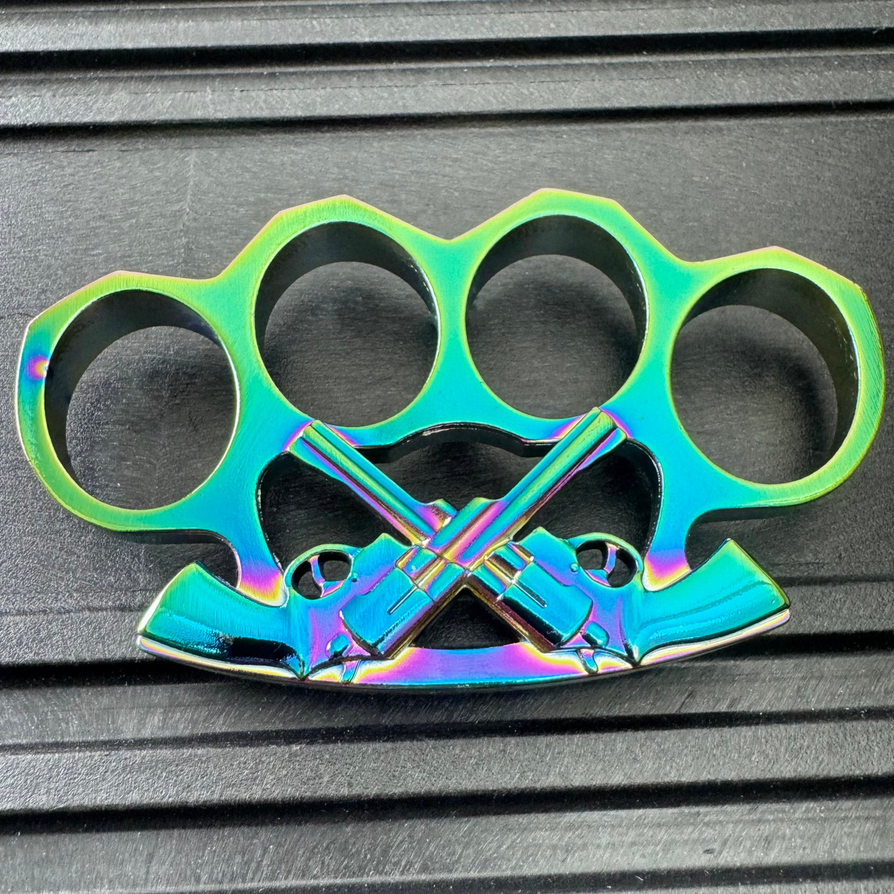 RAINBOW Gun Slinger Knuckles Paper Weight - MEGAKNIFE