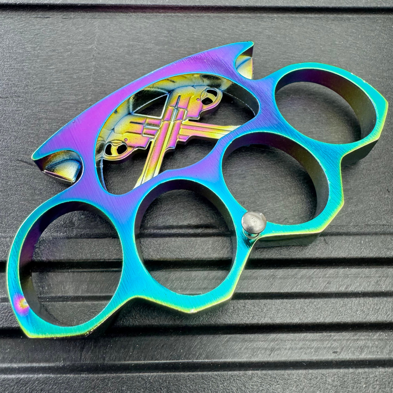 RAINBOW Gun Slinger Knuckles Paper Weight - MEGAKNIFE