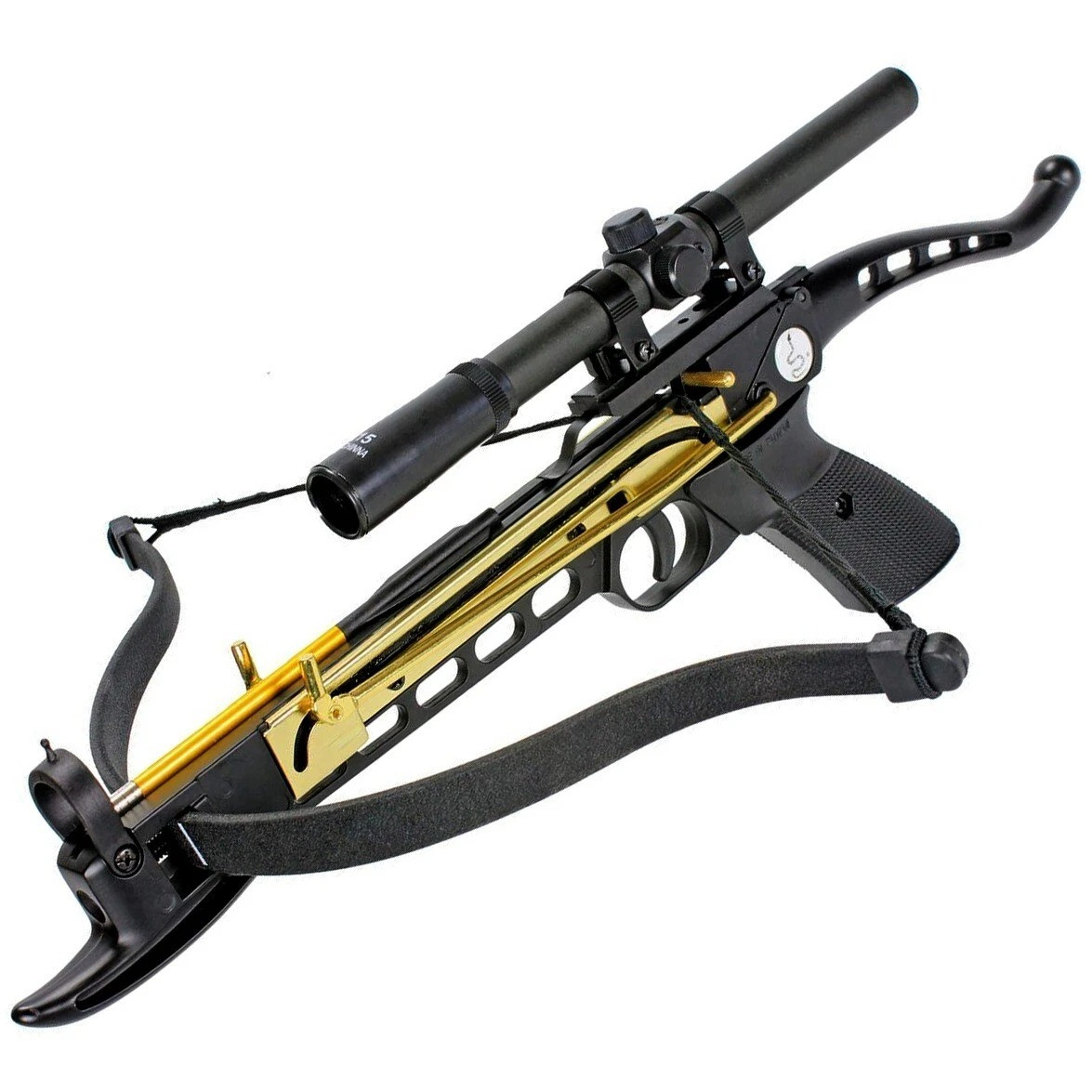 80 LB ARCHERY HUNTING Gun SELF COCKING PISTOL CROSSBOW W/ ARROWS BOLTS ...
