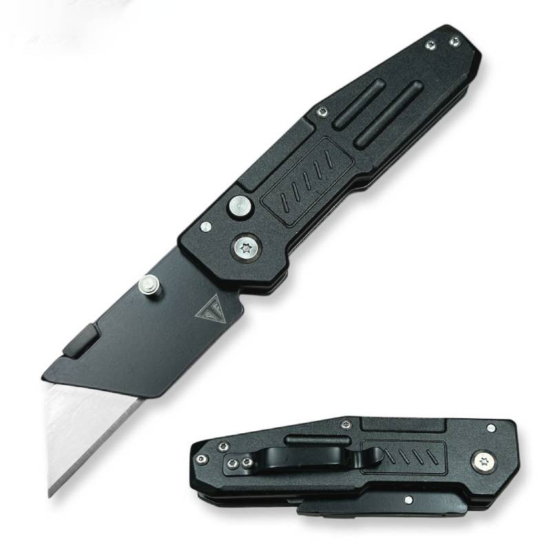 The Worker Box Cutter Switch Blade Pocket Knife - MEGAKNIFE