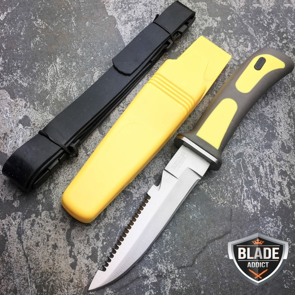 Scuba Diving Knife w/ Sheath Leg & Arm Straps Diver Gear Dive ...