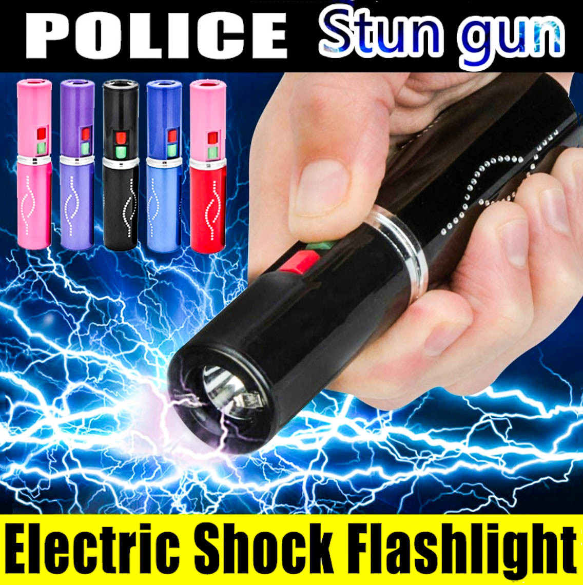 Double Down 23,000,000 Knuckle Stun Gun w/ Light - MEGAKNIFE