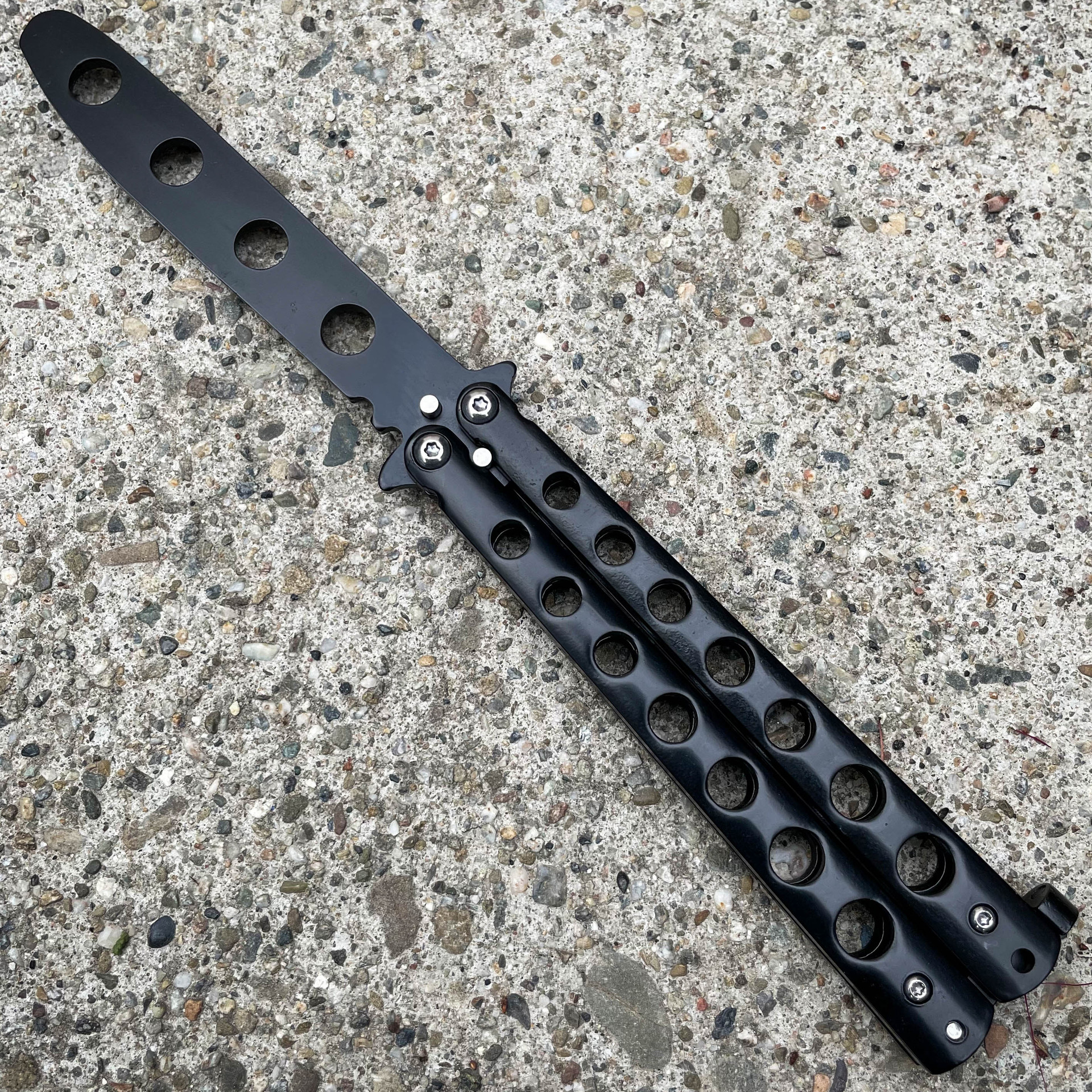 Butterfly Balisong Trainer Knife Training Dull Tool Stainless Metal ...