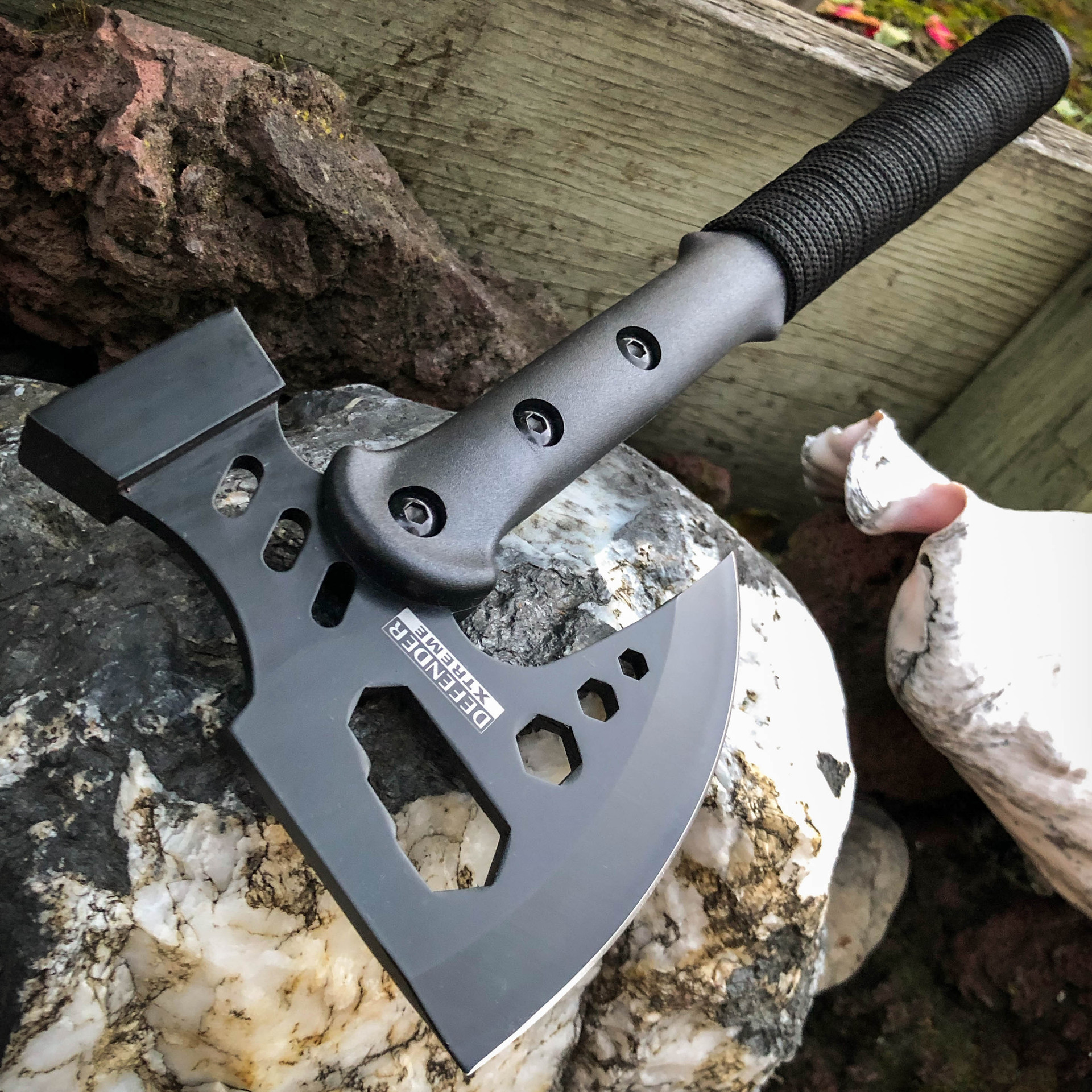 14" TOMAHAWK TACTICAL HUNTING AXE CAMPING THROWING BATTLE HATCHET ...
