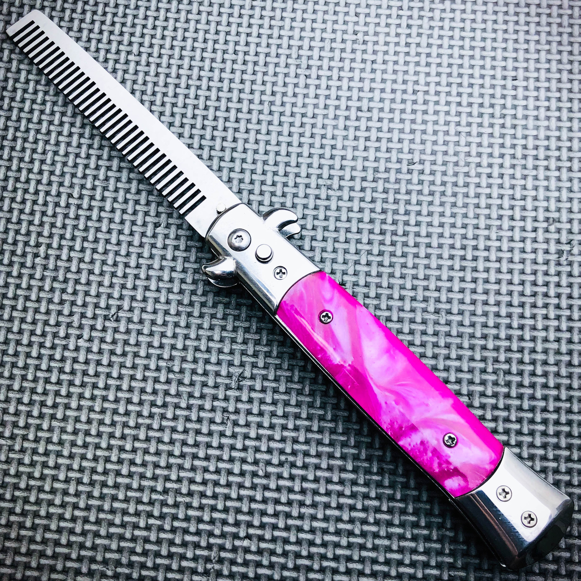 Automatic Tactical Switch Blade Comb Pocket Knife - MEGAKNIFE