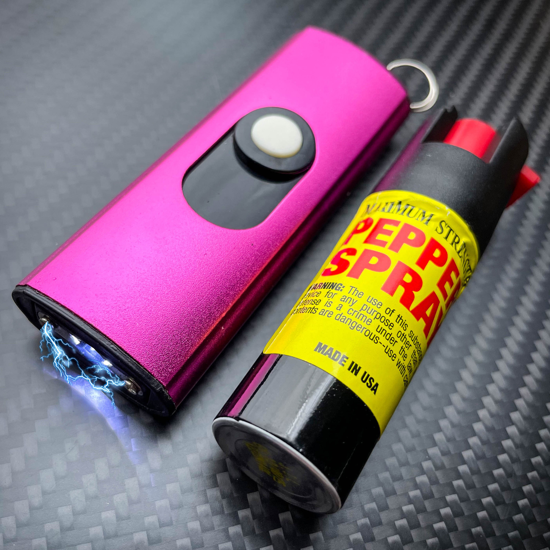 Mini Self Defense Stun Gun Flashlight For Your Key Chain - MEGAKNIFE