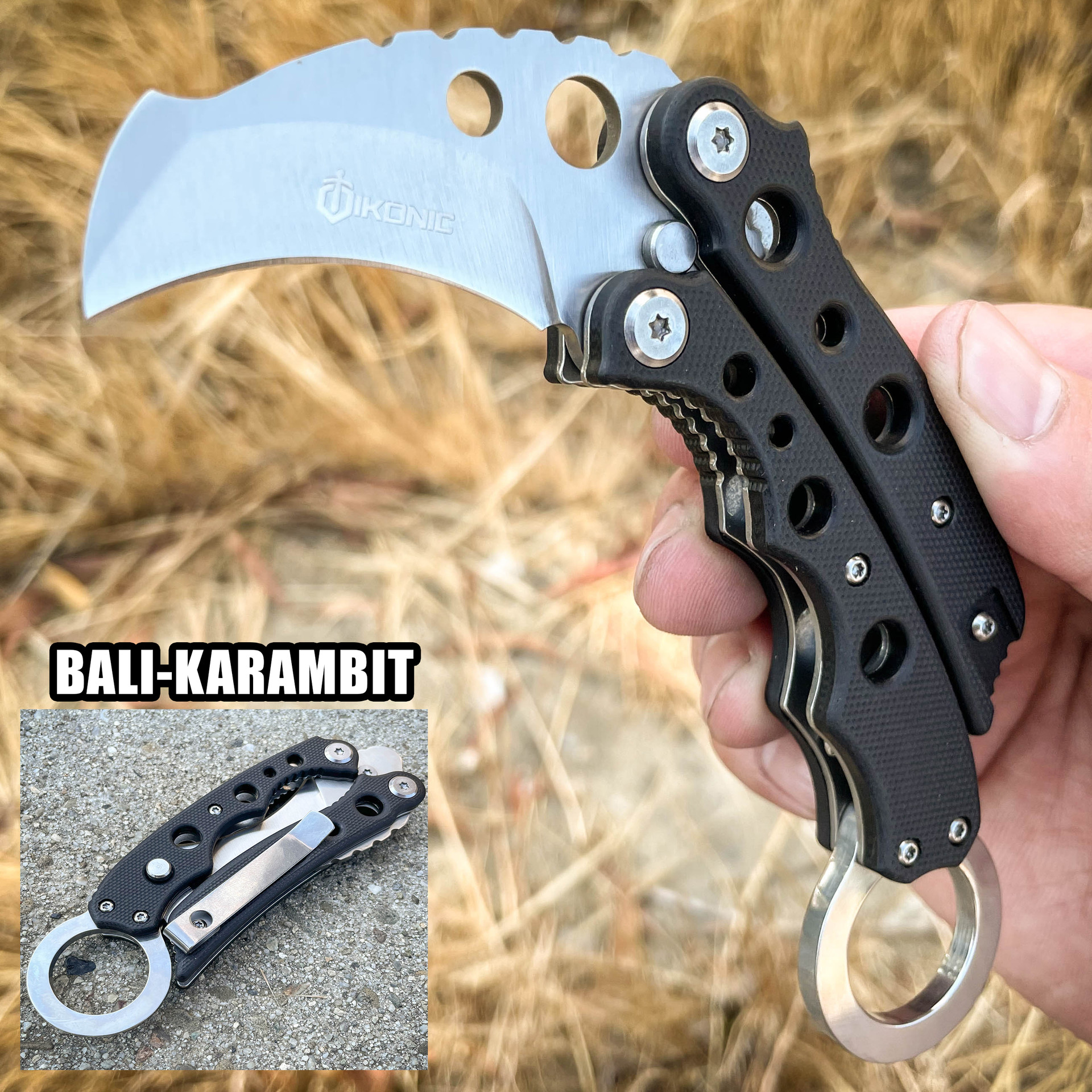 9" The Predator Curved Blade Balisong - MEGAKNIFE