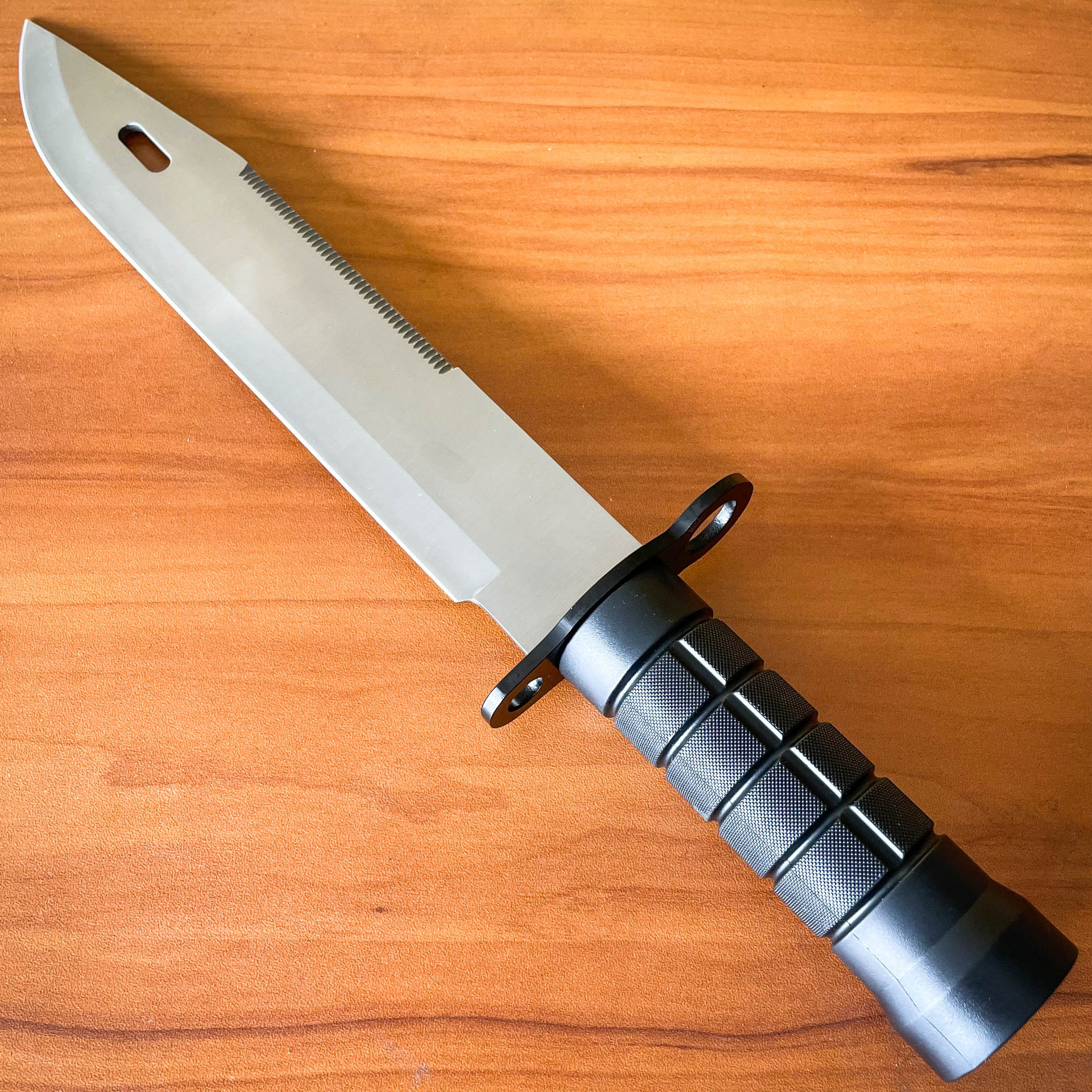 15" Tactical Hunting Rambo Fixed Blade Knife Machete Bowie w/ Survival ...