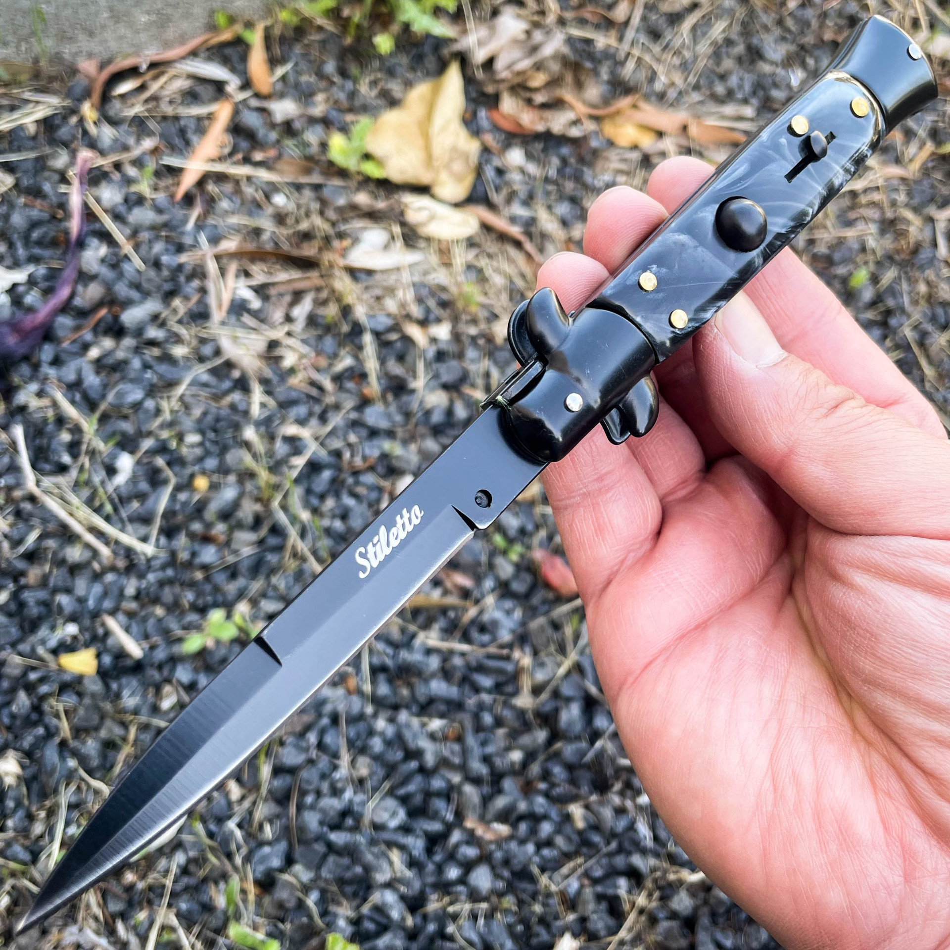 13" Big Boy Auto Italian Stiletto Switch Blade (MASSIVE KNIFE) - MEGAKNIFE
