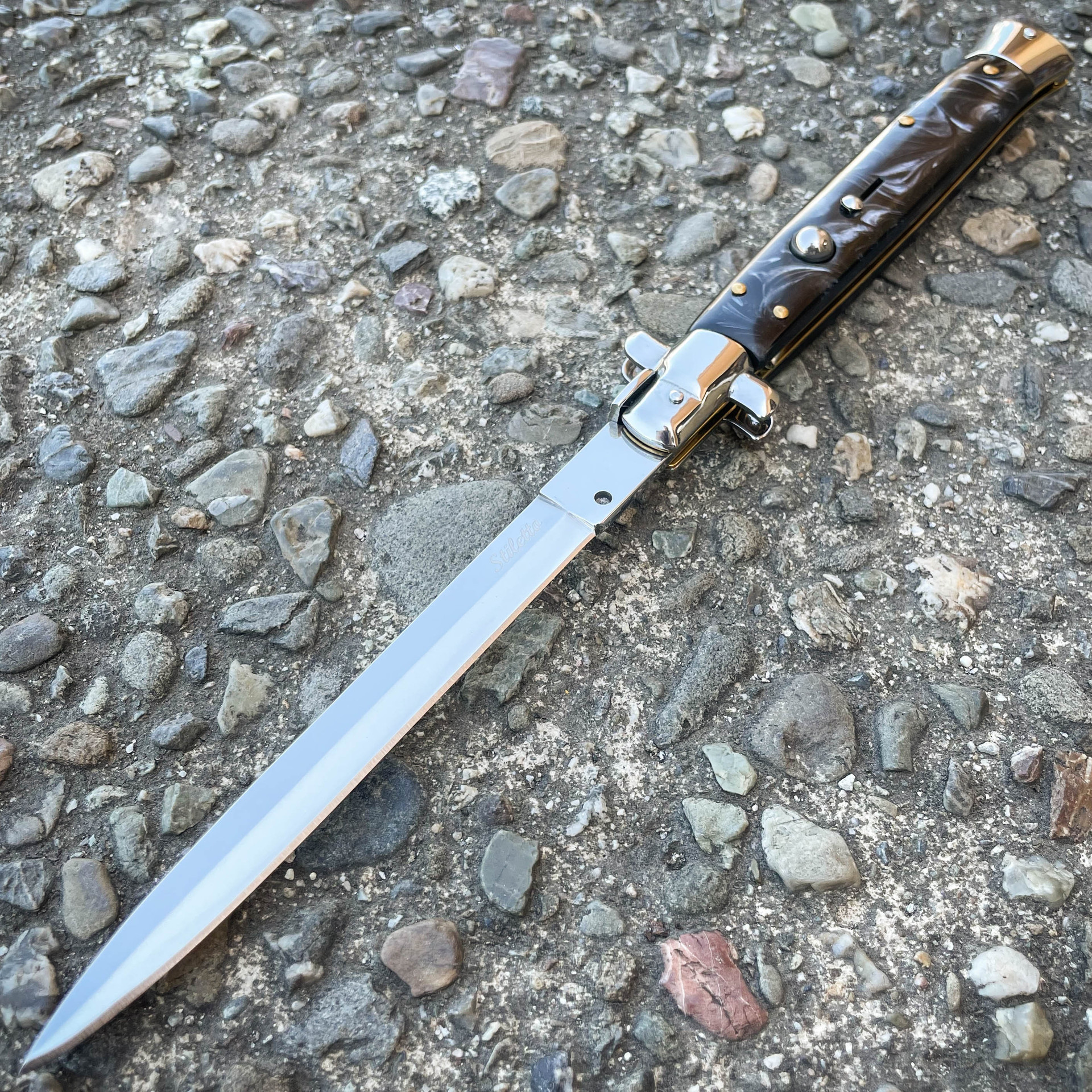 13" Big Boy Auto Italian Stiletto Switch Blade (MASSIVE KNIFE) - MEGAKNIFE
