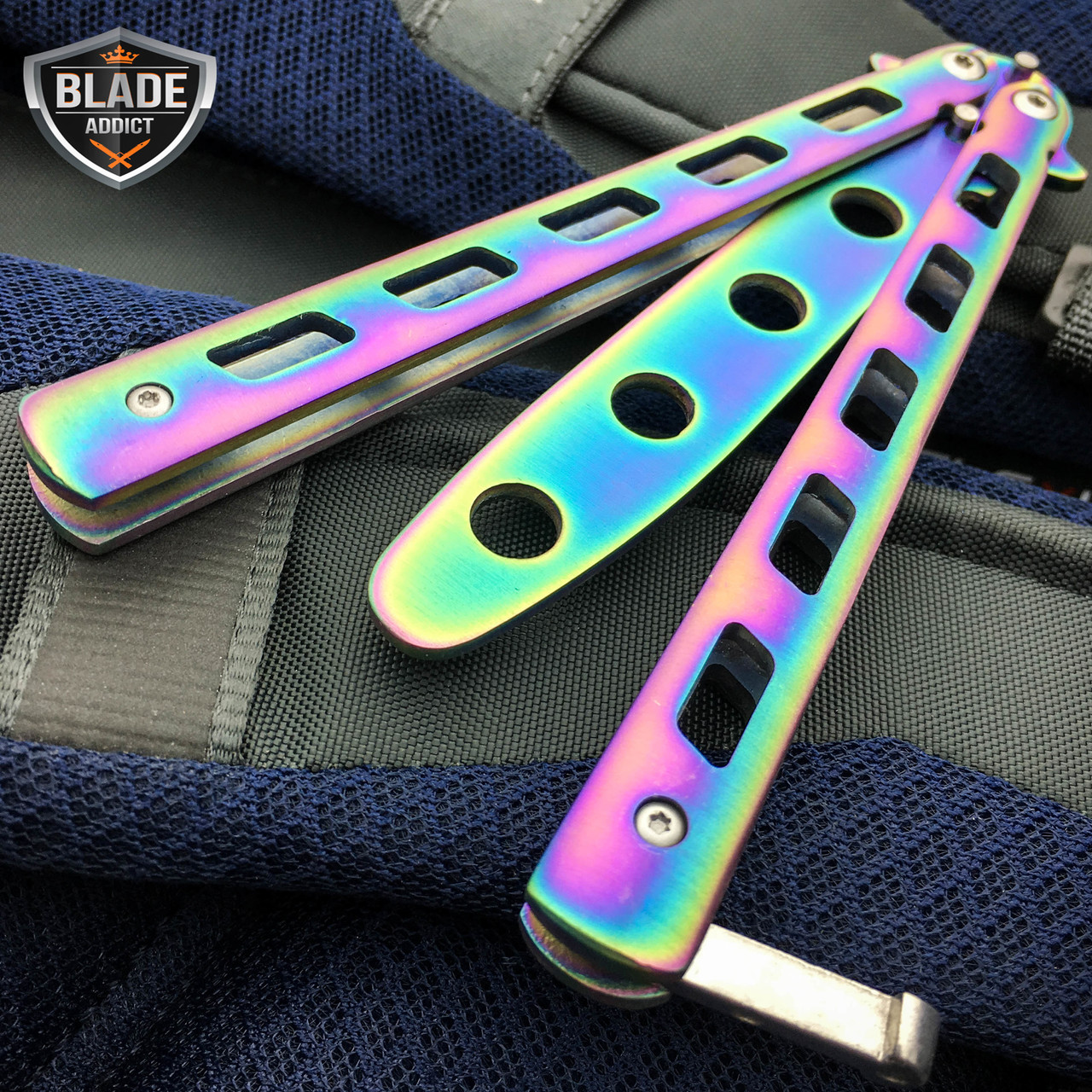 Butterfly Balisong Trainer Knife Training Dull Tool Stainless Metal ...
