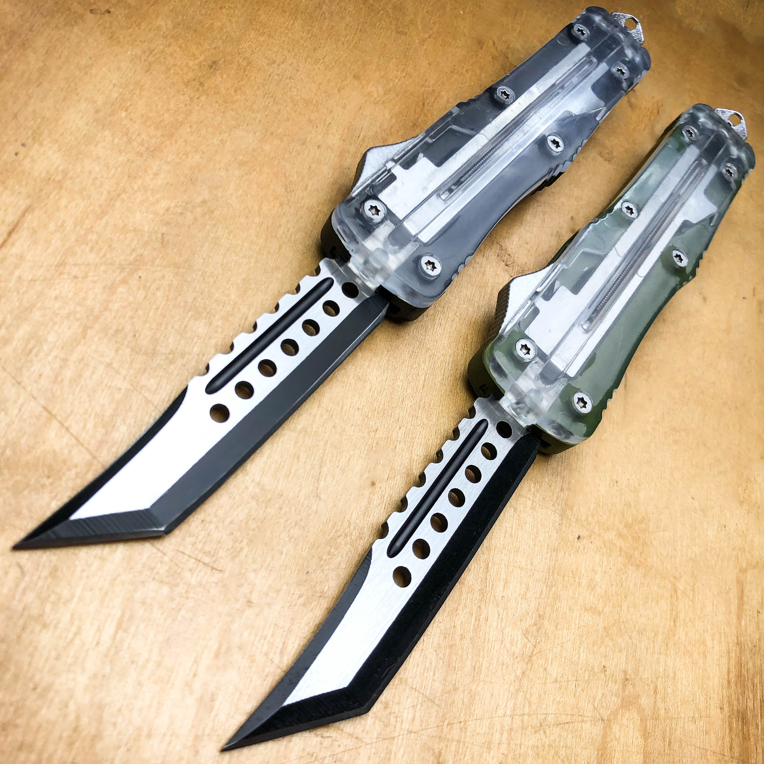 Pistol Style OTF Auto Knife - MEGAKNIFE