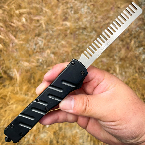 Dapper Defender Self Defense Brush Comb Knife - MEGAKNIFE