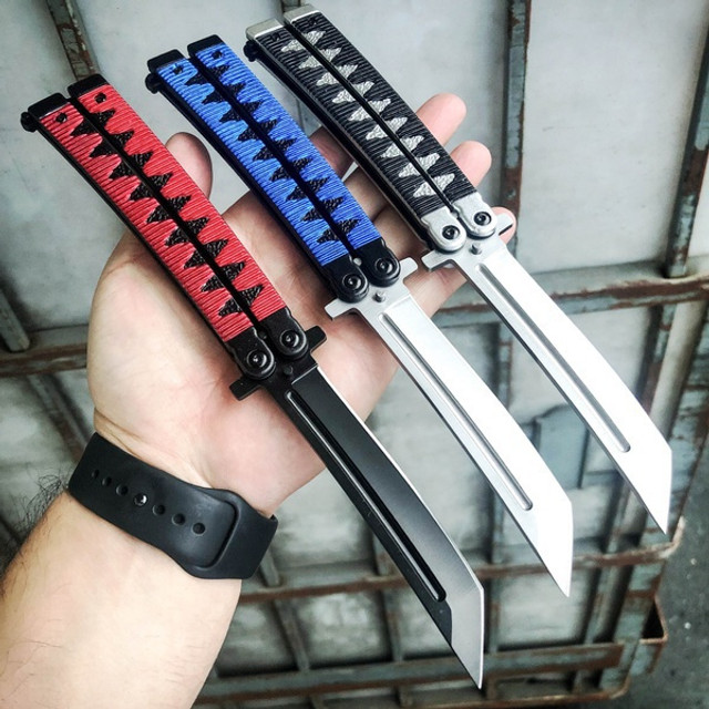 9" The Predator Curved Blade Balisong - MEGAKNIFE