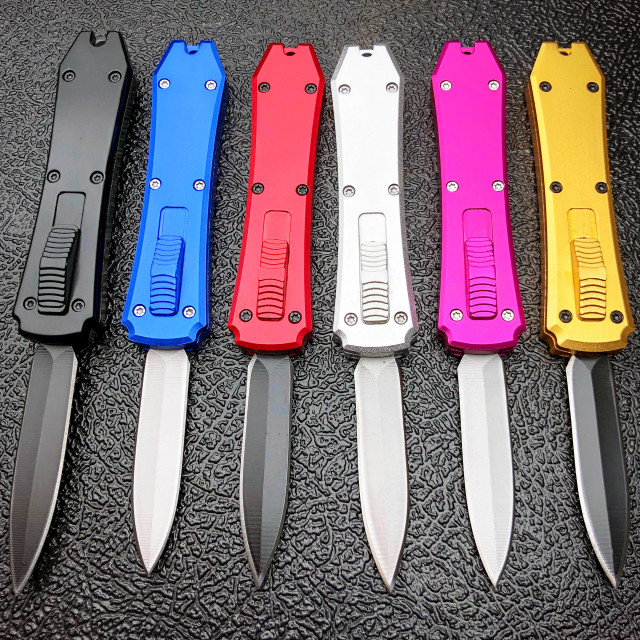 Fire Dept Police Tactical Micro OTF Pocket Knife - MEGAKNIFE