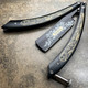 The Barber Balisong Butterfly Knife Straight Razor - MEGAKNIFE