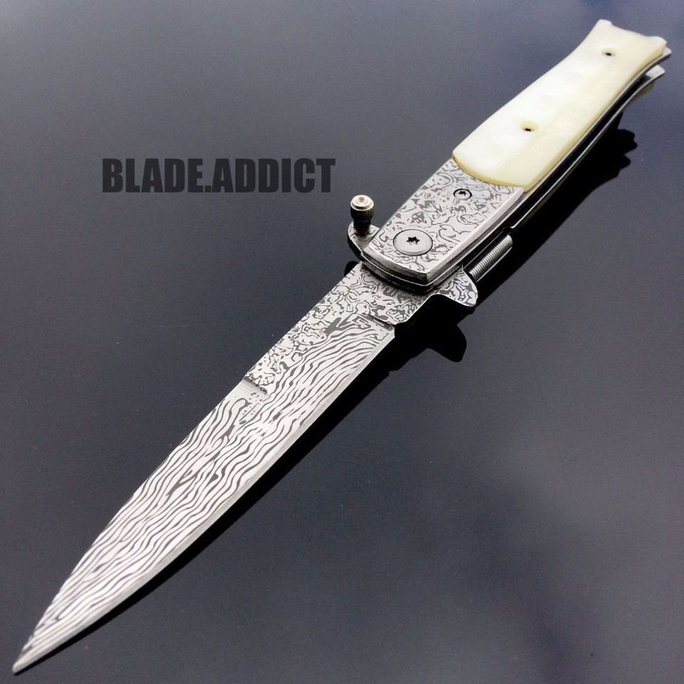 Italian Stiletto Pocket Knife - MEGAKNIFE