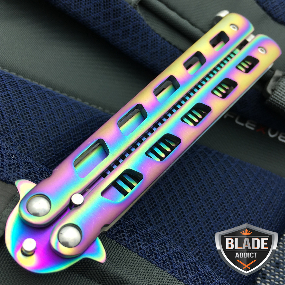 Butterfly Balisong Trainer Knife Training Dull Tool Stainless Metal ...