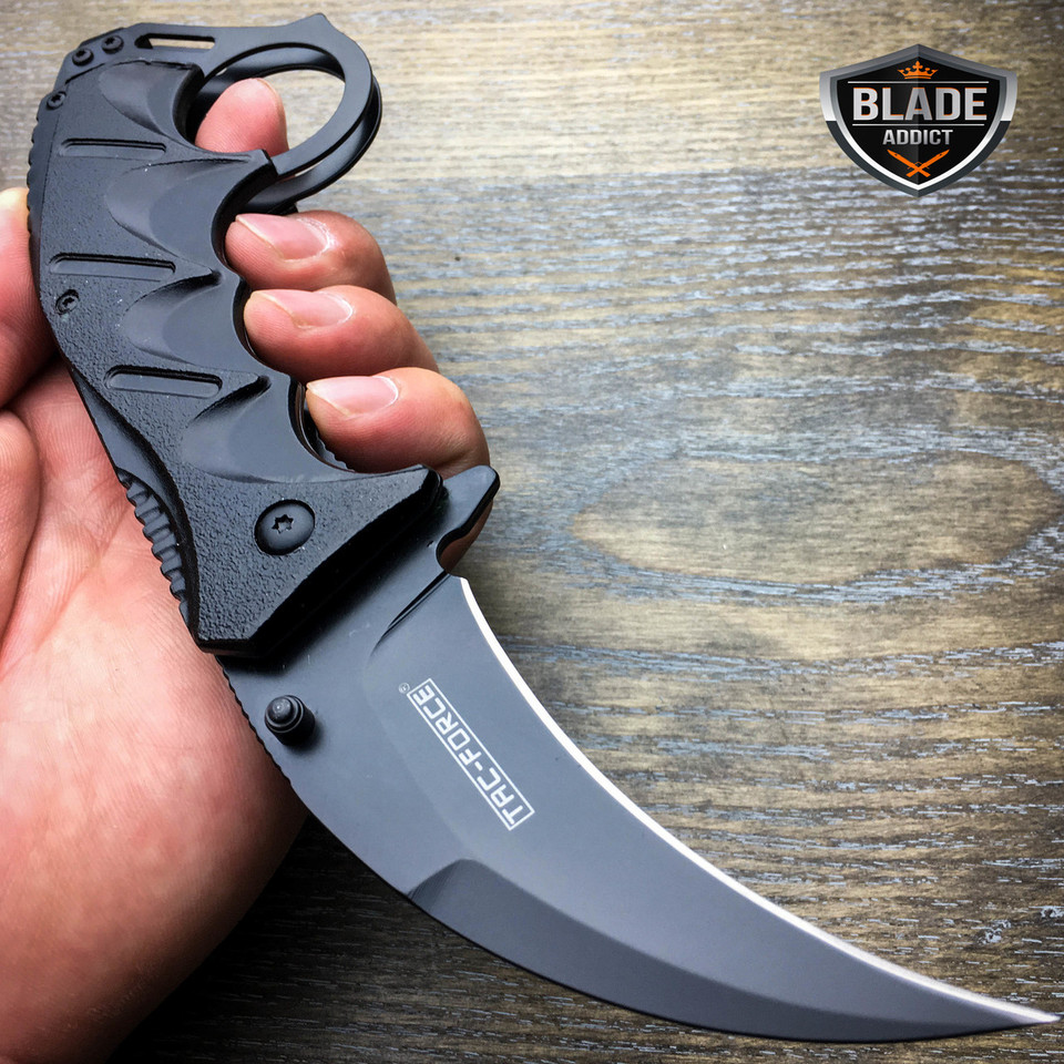 Metal Self Defense Ring Knife Flip Blade - MEGAKNIFE