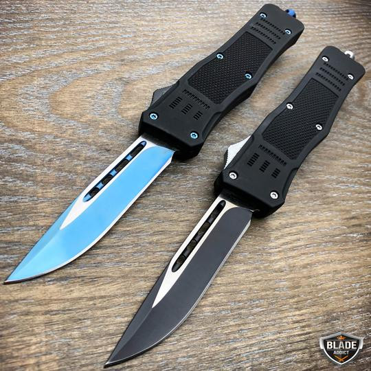 Fire Dept Police Tactical Micro OTF Pocket Knife - MEGAKNIFE