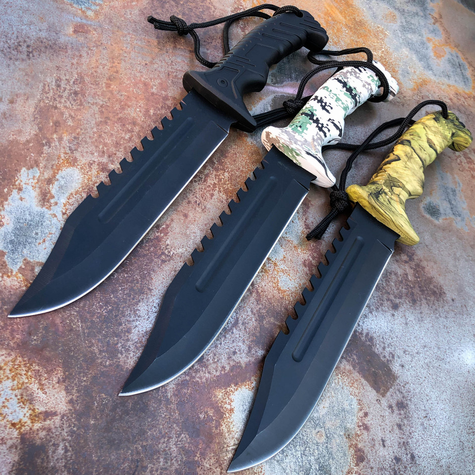 9.5" Military Tactical Trench Knife Combat Fixed Blade - MEGAKNIFE