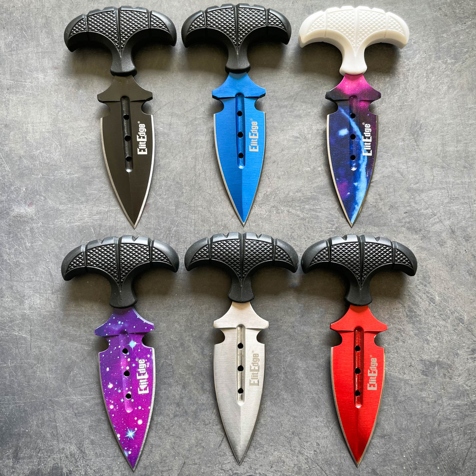 10" Handmade Tri Dagger Fixed Blade Knife Hand Forged Kris Blade NEW ...